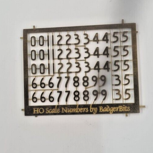 ho scale brass numbers etched by badger bits 1/87 | eBay Australia