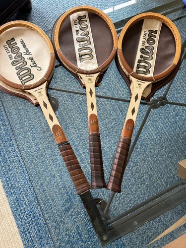Three Jack Kramer Wilson Pro Staff Wooden Tennis Rackets | eBay