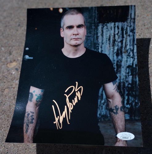 BLACK FLAG Henry Rollins SIGNED 8X10 Photo JSA COA PUNK ROCK B | eBay