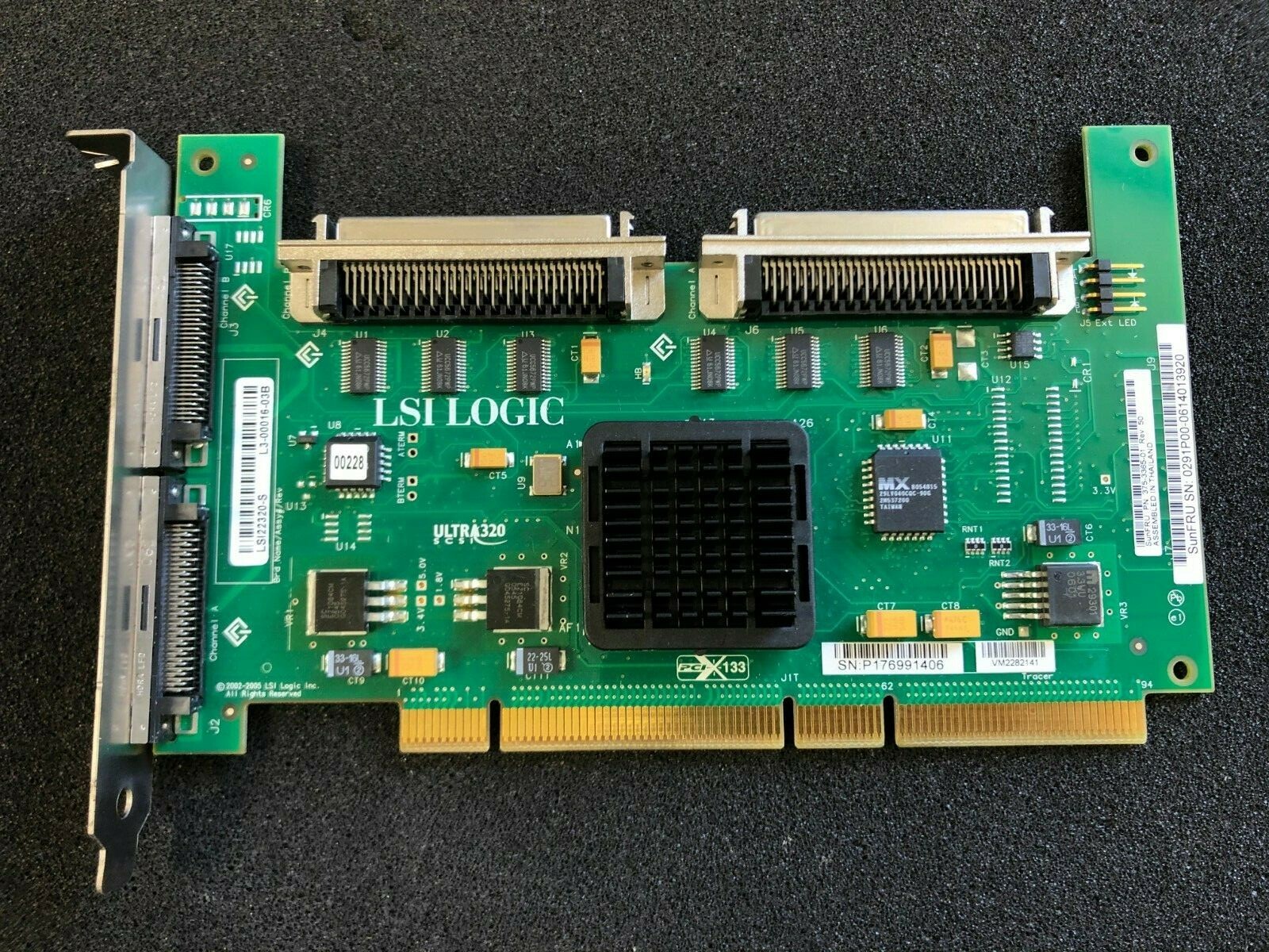 X1 375-3365-01 LSI LOGIC LSI22320-S L3-0016-03B CONTROLLER PCI-X ULTRA 320 | eBay