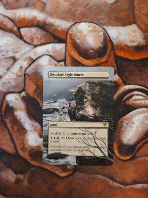 Magic the Gathering Desolate Lighthouse Hand Painted Unique Custom MTG ...