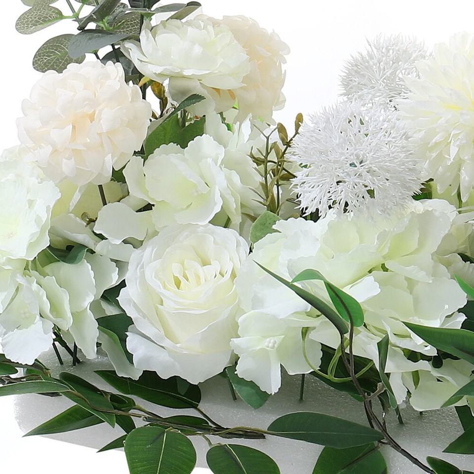 100cm Artificial Wedding Flower Row Flower Swag Table Backdrop ...