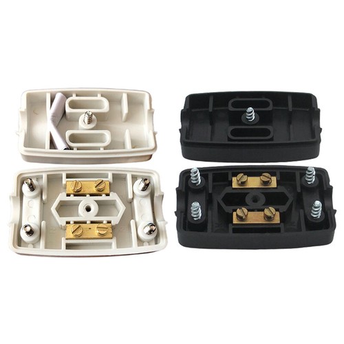 5A InLine Connector Box 2 Terminal Join Flex Cable Wire Mains ...