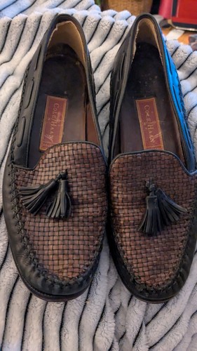 Vtg Cole Haan Country Natalee 7.5 B Ladies Loafers Tassels Woven ...