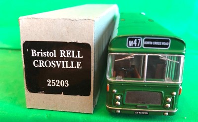 1:76 EFE # 25203 BRISTOL RELL BUS "CROSVILLE." #M47 BORTH CROSS RD ...