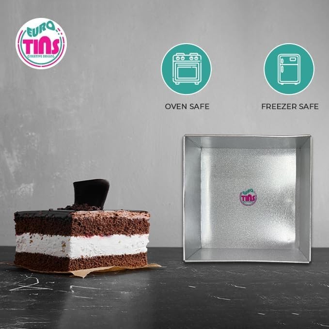 Single Square Cake Tins In Various Sizes | eBay UK