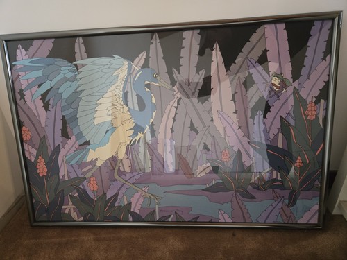 Dan Goad Signed Artist Proof (A/P) "Heron and Frog" Large 40x26 Art ...