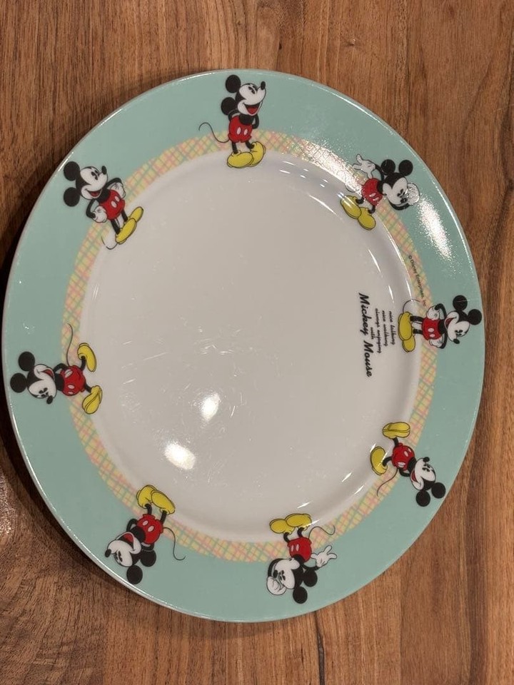 Disney Mickey Mouse Design Plate Large Size 4-Piece Set | eBay UK