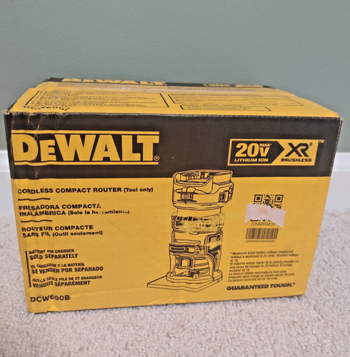 DeWalt DCW600B 20V Max XR Brushless Compact Router - BRAND NEW - FREE ...