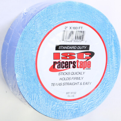 ISC Racers Tape Top-Grade Colored Duct Tape 2in. x 180ft. Blue #RT3002 ...