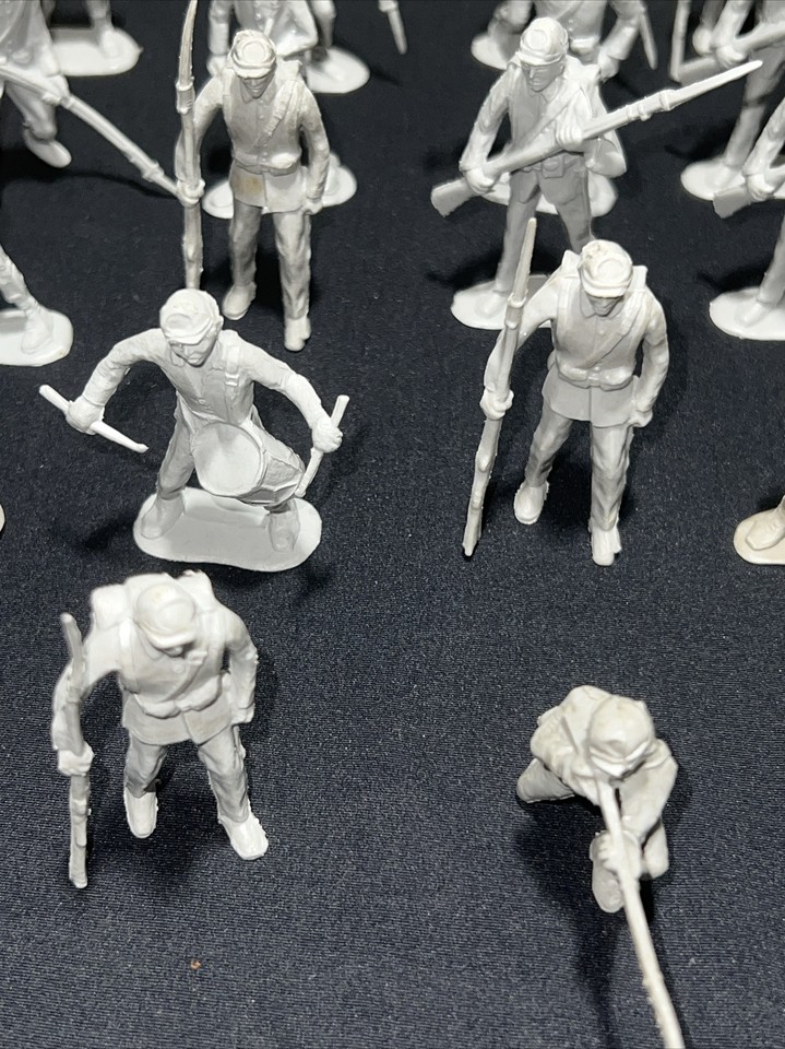 Vintage TIMM-MEE CIVIL WAR SOLDIERS Toy Figures Lot Of 39 | eBay