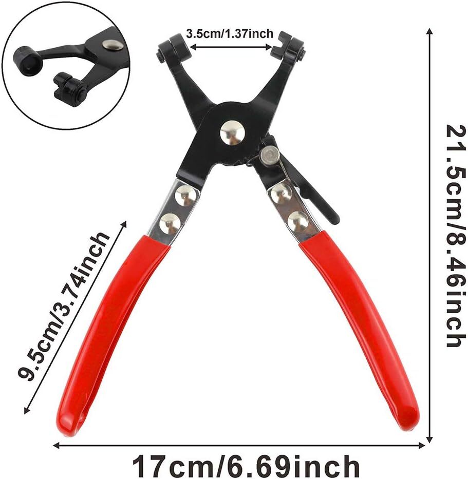 Automotive Spring Clamp Pliers Hose Clamp Removal Repair Swivel Flat ...