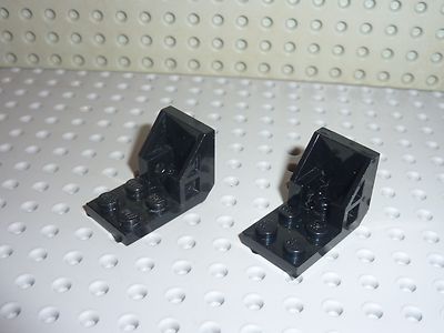 2 x LEGO Black Bracket 4598 / Set 6958/6954/6770/6348/1704/6989/6949 ...