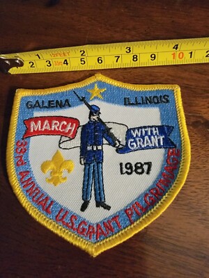 Vintage 1987 Galena, IL 33st Annual US Grant Pilgrimage Boy Scout Patch ...