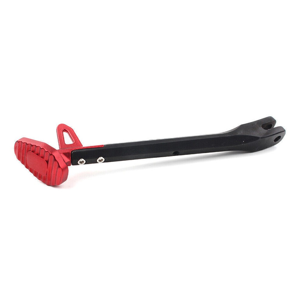 Motorcycle Single Side Stand Leg Kickstand Support Black+Red 250MM ...