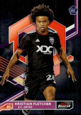 Kristian Fletcher RC RC 2023 Topps Finest MLS Base #38 ROOKIE Soccer ID ...