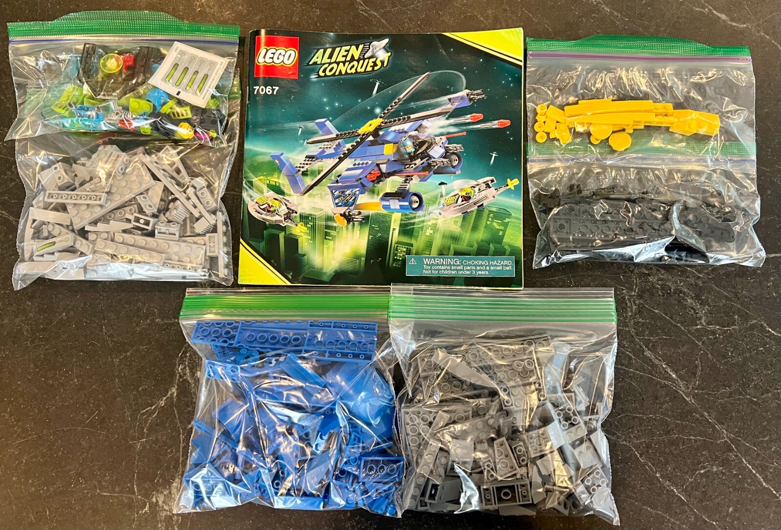 LEGO Space: Jet-Copter Encounter (7067) ~ 100% Complete, No Box ...