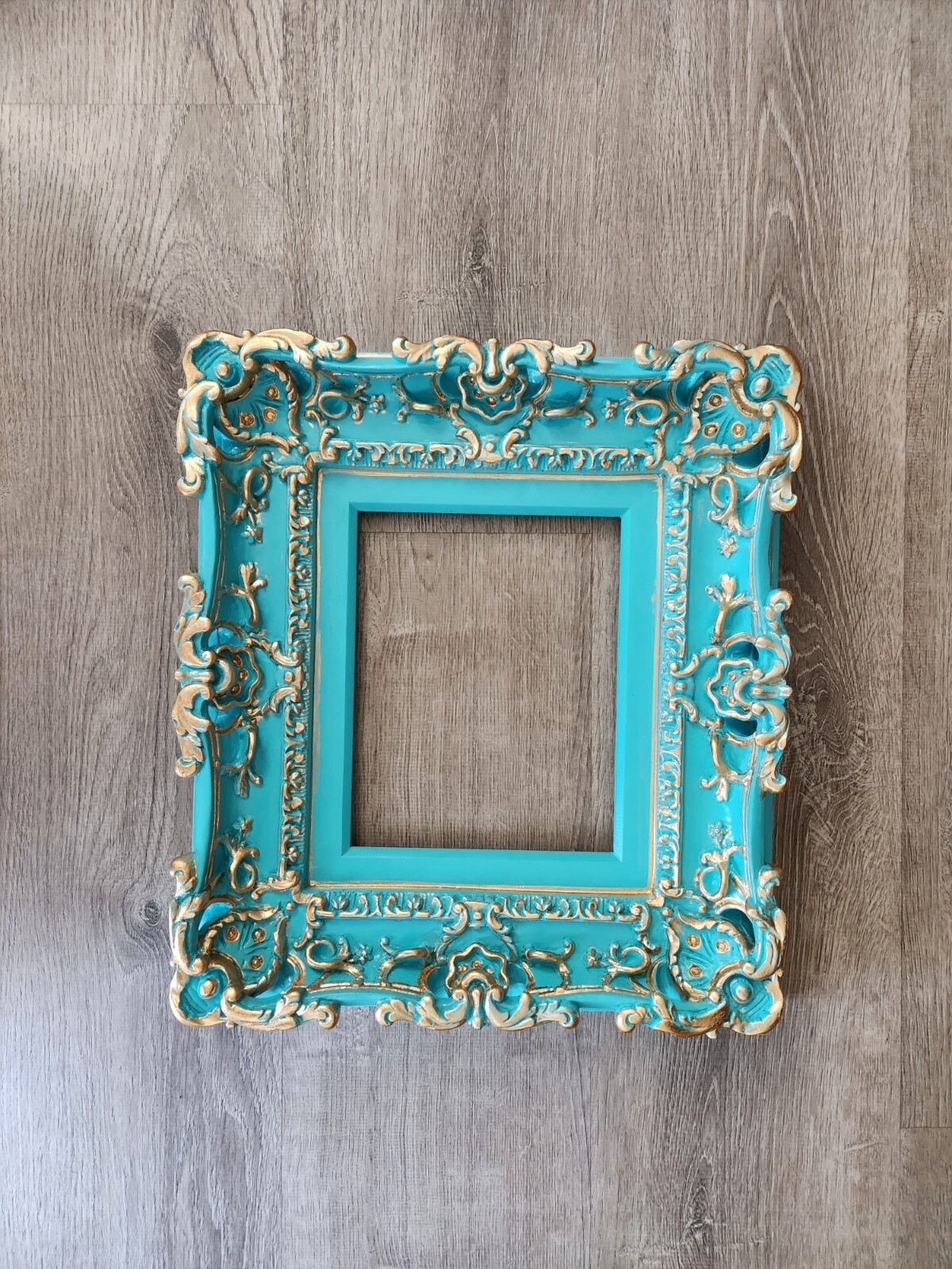 8x10 Turquoise Wall Picture Frame Baroque Style Art Cottage Chic Frames ...