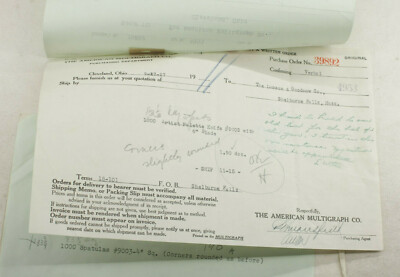 1927 Lamson Goodnow American Multigraph Co Cleveland OH POs Ephemera ...