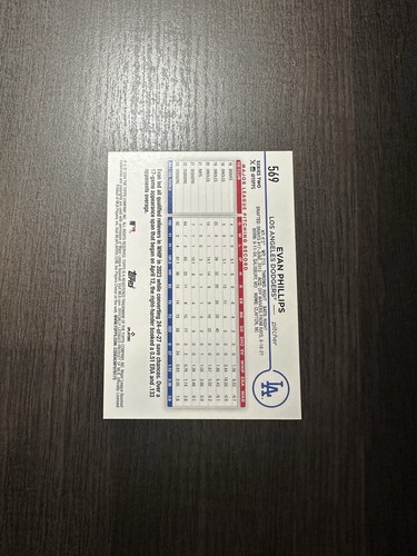 2024 Topps Series 2 Two #569 Signed Evan Phillips Autographed Auto ...