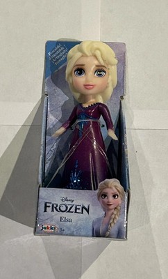 Princess Elsa Purple Dress Mini 3" Posable Doll Disney Frozen New | eBay