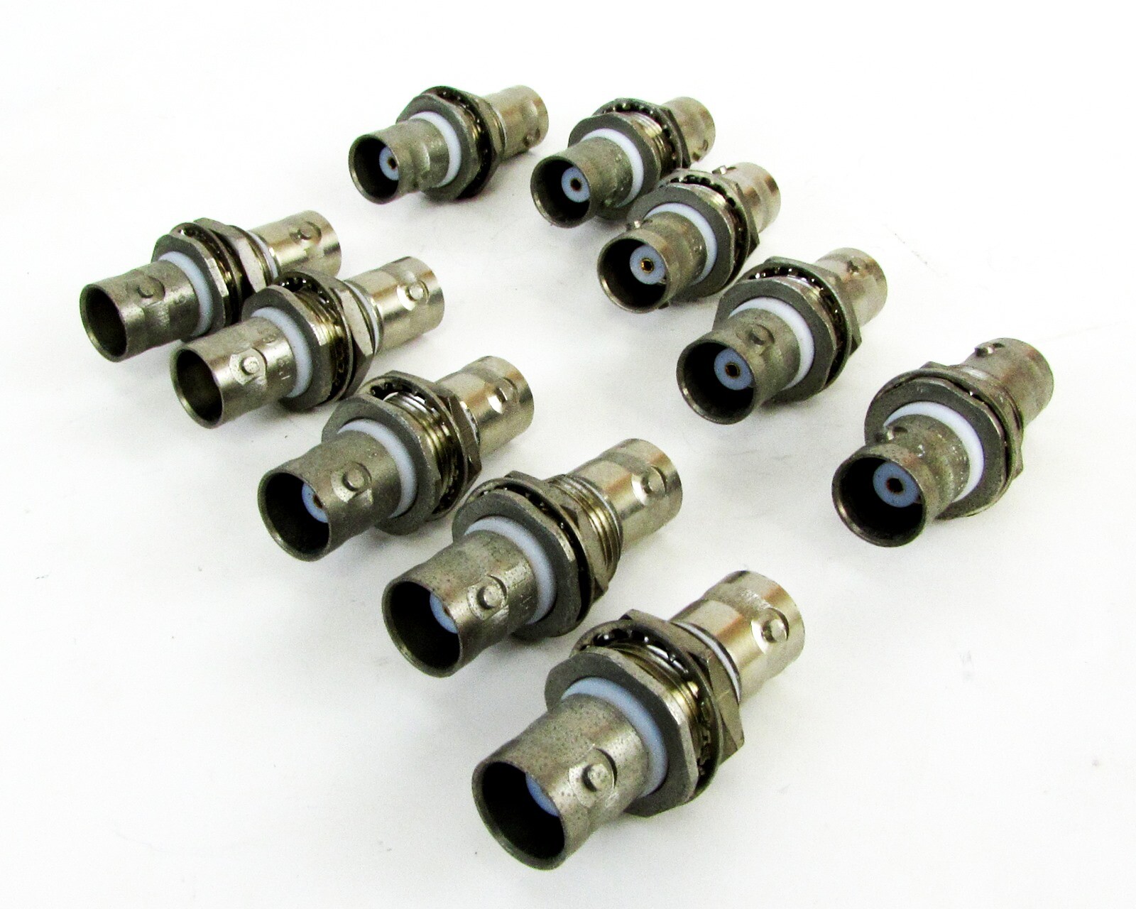 Lot of (10) TEI - BJ28, BNC B/H Jack RF/Coax Straight Adapters, 50 Ohm ...