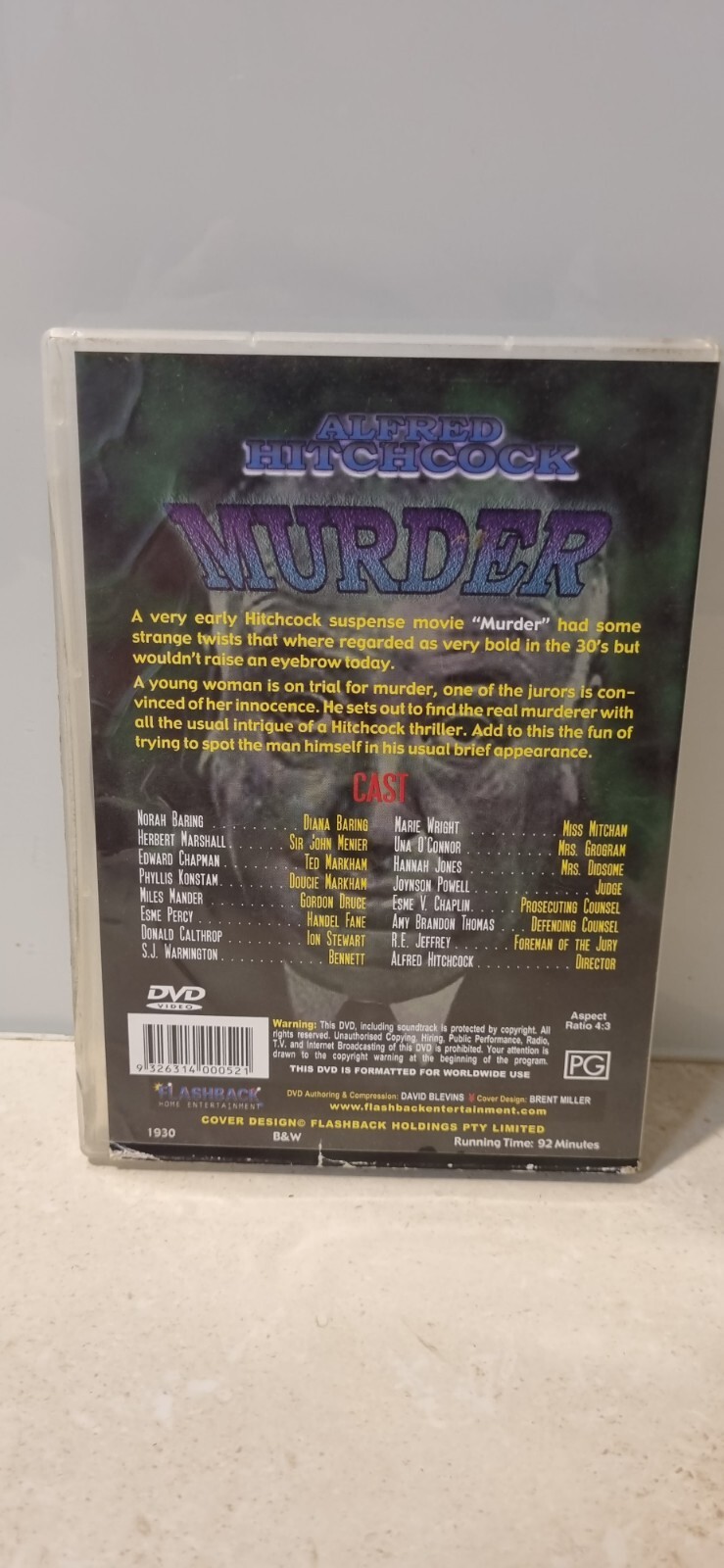Murder DVD - Alfred Hitchcock - Free Post | eBay