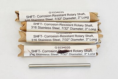 Lot of 5 Ondrives 316 Stainless Precision Ground Shaft 7/32" X 3 ...