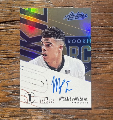 2018-19 Panini Absolute Memorabilia - Rookie Autographs #RA-MPJ Michael ...