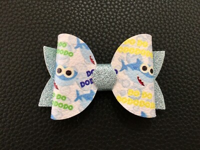 Girl/Infant Baby Shark Hair Accessory 8cm bow Clip/Headband | eBay ...