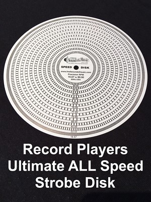Strobe ALL Speed Disk For Record Players, Best Turntable RPM Disc 60Hz ...