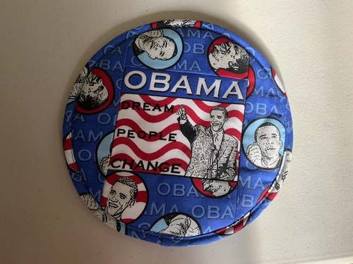 BARACK OBAMA rare FABRIC Pot holder handmade new | eBay
