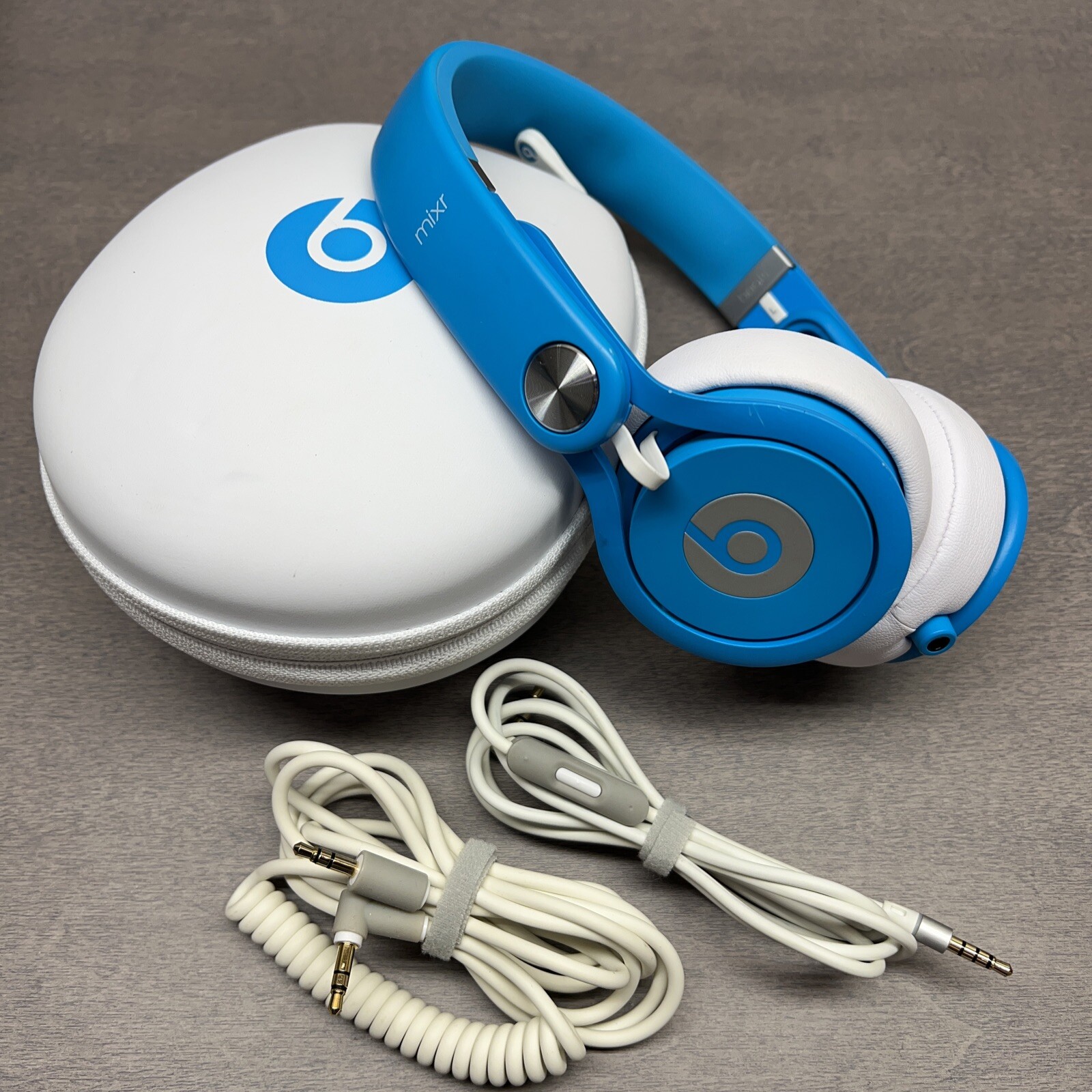 Beats Headphones Neon Blue