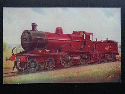 M.R. Midland Railway ENGINE No.483 4-4-0 Steam Locomotive c1912 ...