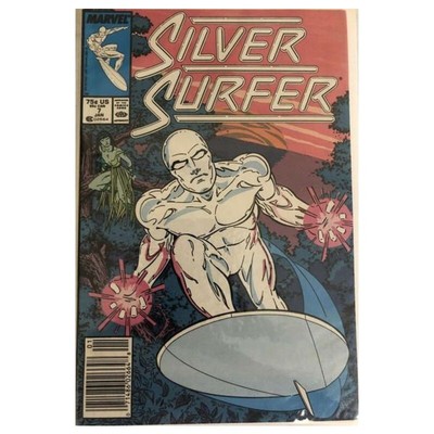 Silver Surfer #7 Newsstand - 1987 series Marvel comics VF minus [h& | eBay