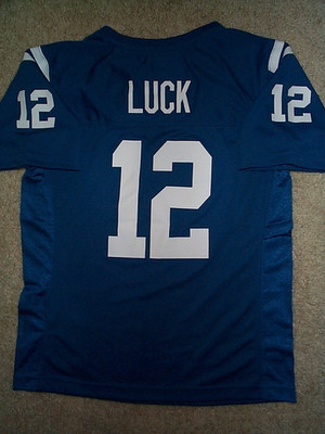 ($55) Indianapolis Colts ANDREW LUCK nfl Jersey Youth *GIRLS* (L-LG ...