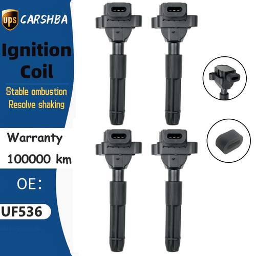 4 Ignition Coil CARSHBA For Mercedes-Benz R170 CL203 C230 SLK230 L4 2 ...