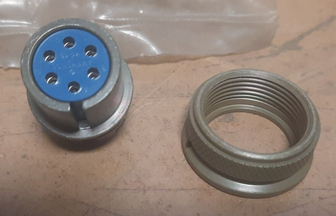 AMPHENOL #97-3108B-14S RIGHT ANGLE BACKSHELL PLUG (6 SOCKETS) D175 | eBay