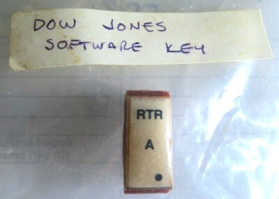 Vintage Dow Jones Software Key for Early Apple Computers | eBay