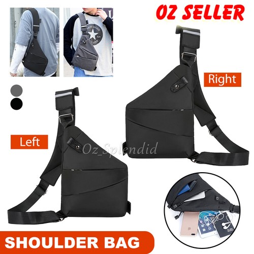 Waterproof Shoulder Bag Anti Theft Pocket Man Portable Chest Personal ...