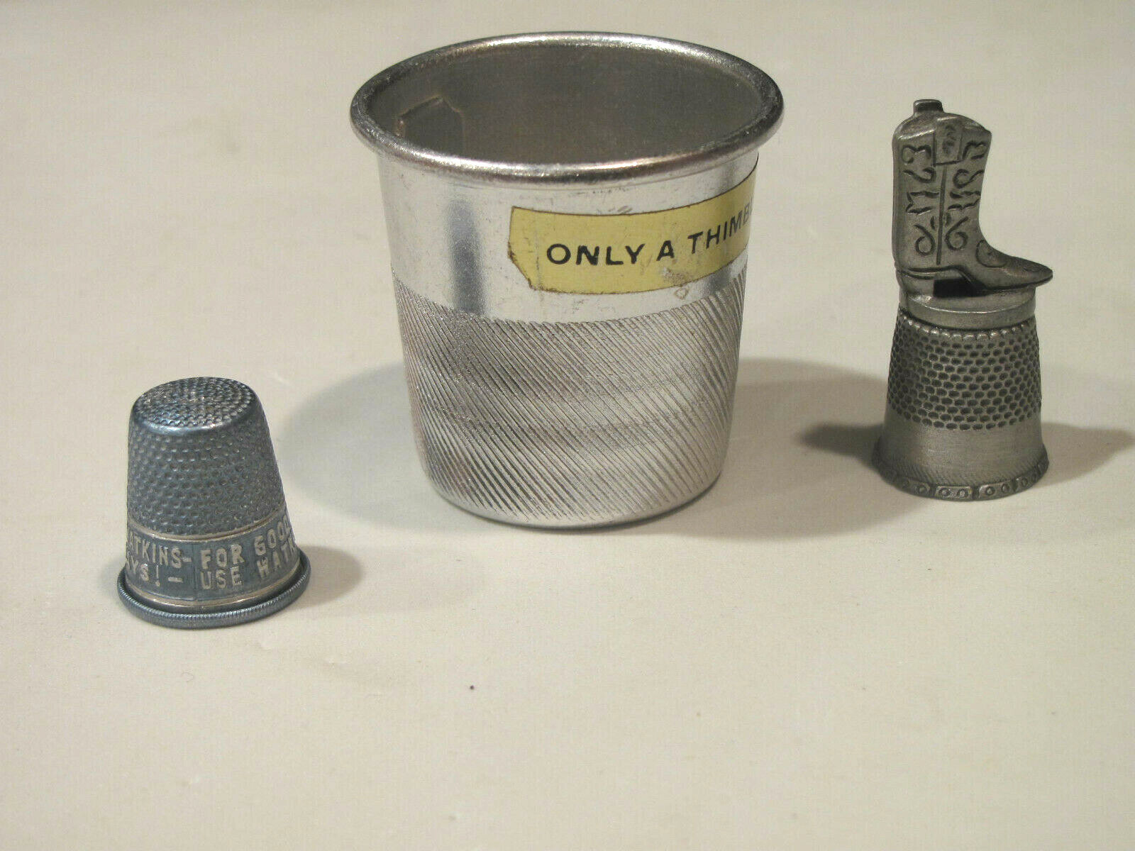 For Goodness Sake Use Watkins Products Only a thimble full,Cowboy boot ...