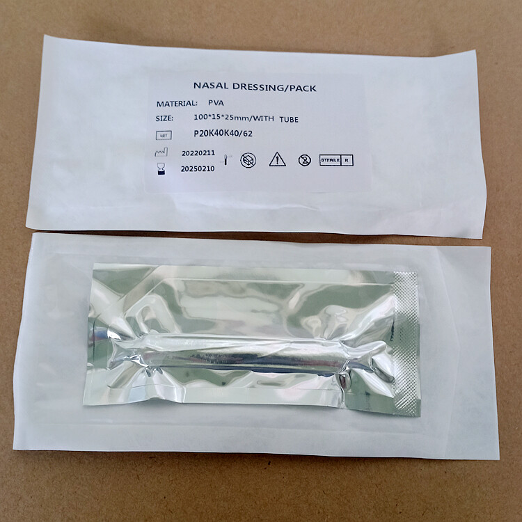 Sterilized Merocel Nasal packing PVA dressing with airtube 20pz 10*2.5* ...