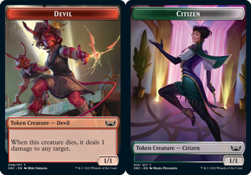 1x Citizen (012 ) // Devil (008) Token - Foil MTG Streets of New Capenna NM Magi | eBay