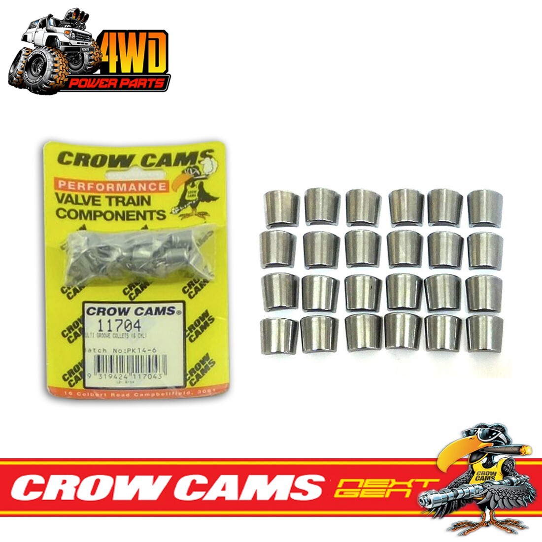 Crow Cams Stage 3 Camshaft Springs Retainers Locks Falcon EA EB ED EF ...