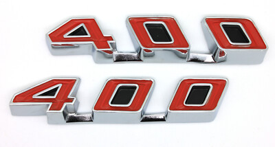 NEW 400 Rocker Panel Emblem SET For 1968-1972 / Lower Front Fender ...