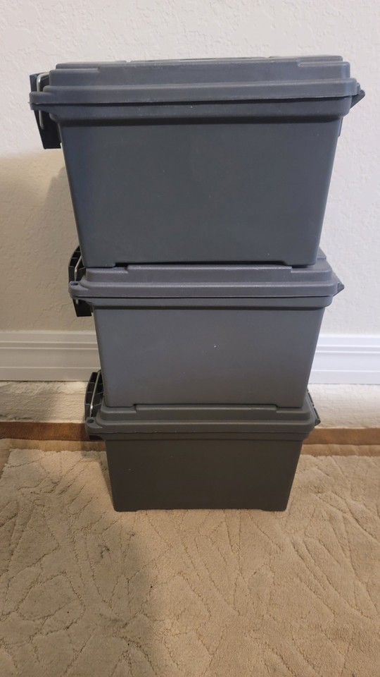 Ammo Can Field Boxes, 30 & 50-Cal Size, Military-Grade, EACH SOLD ...