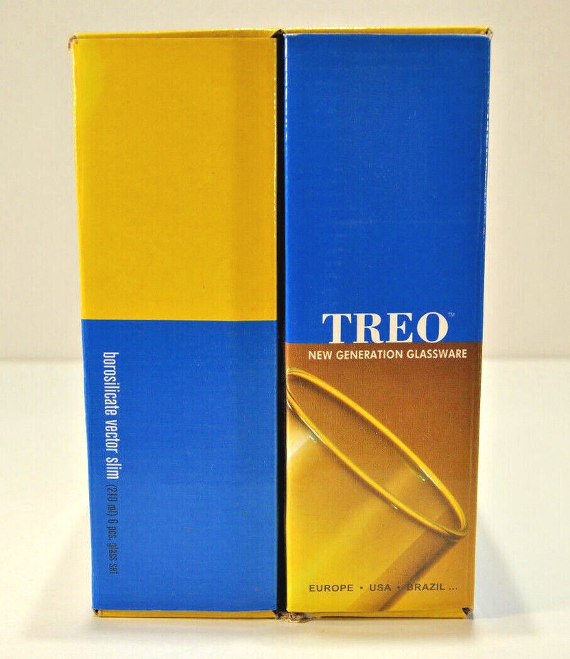 TREO Borosilicate Vector Slim 6 PCS Glass Set NEW | eBay