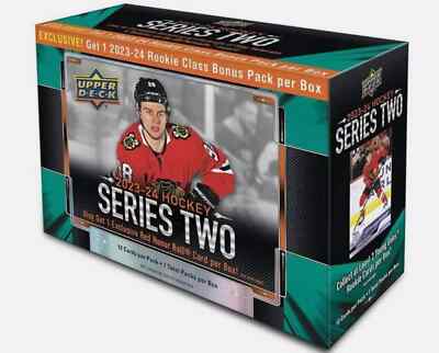 2023/24 Upper Deck Series 2 Hockey Mega Box (Rookie Class Bonus Pack ...