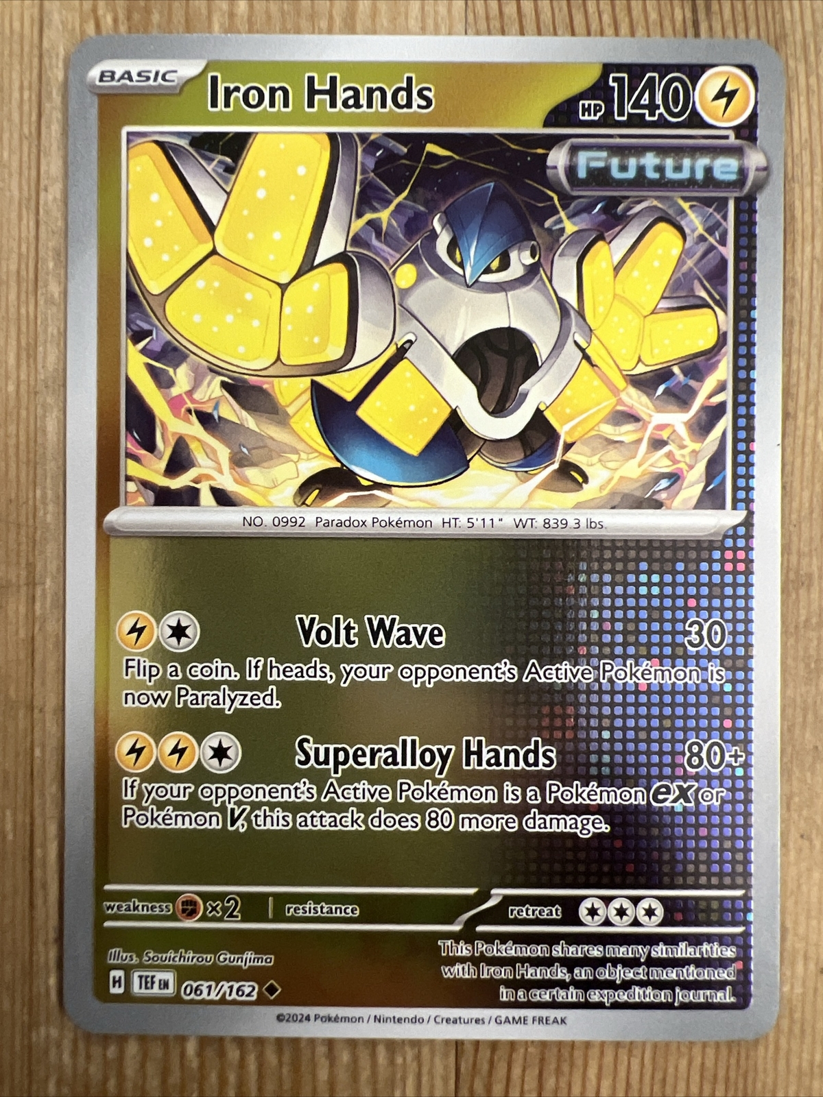 Iron Hands 061/162 2024 Pokemon TCG S&V Temporal Forces Reverse Holo | eBay