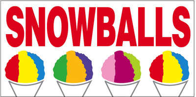 12x6" DECAL STICKER - SNOWBALLS Food Truck Restaurant Store Sign wb | eBay